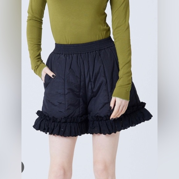 little Sunny bite | Shorts | Little Sunny Bite Oversized Black Nylon ...